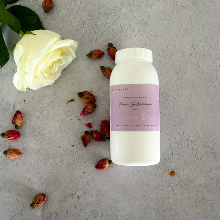 Rose Geranium Body Powder – pureheaven